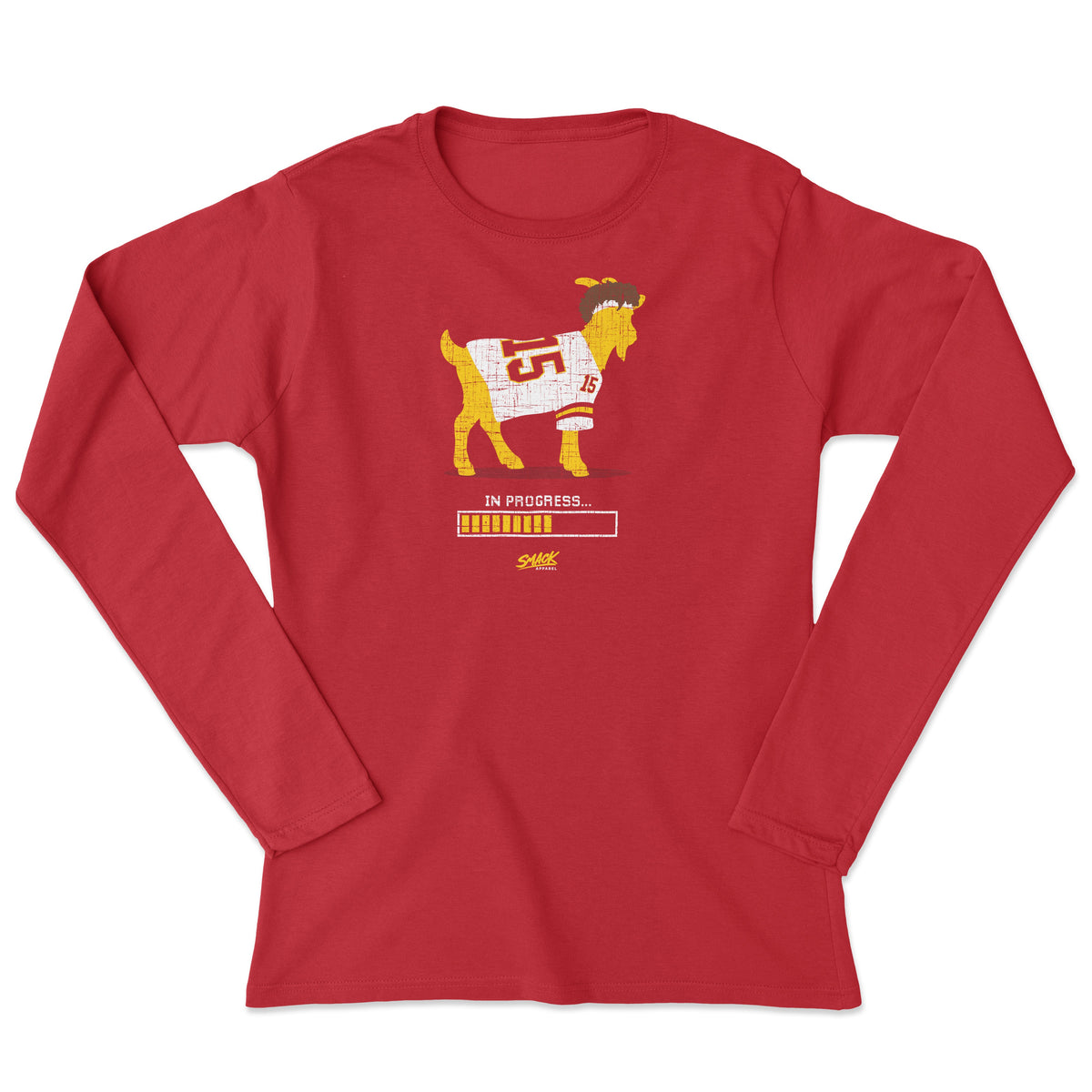 G.O.A.T. In Progress Ladies T-Shirt (GOAT) for Kansas City Football Fa ...
