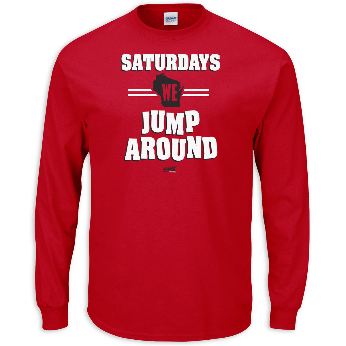Saturdays We Jump Around T-Shirt for Wisconsin College Football Fans ...