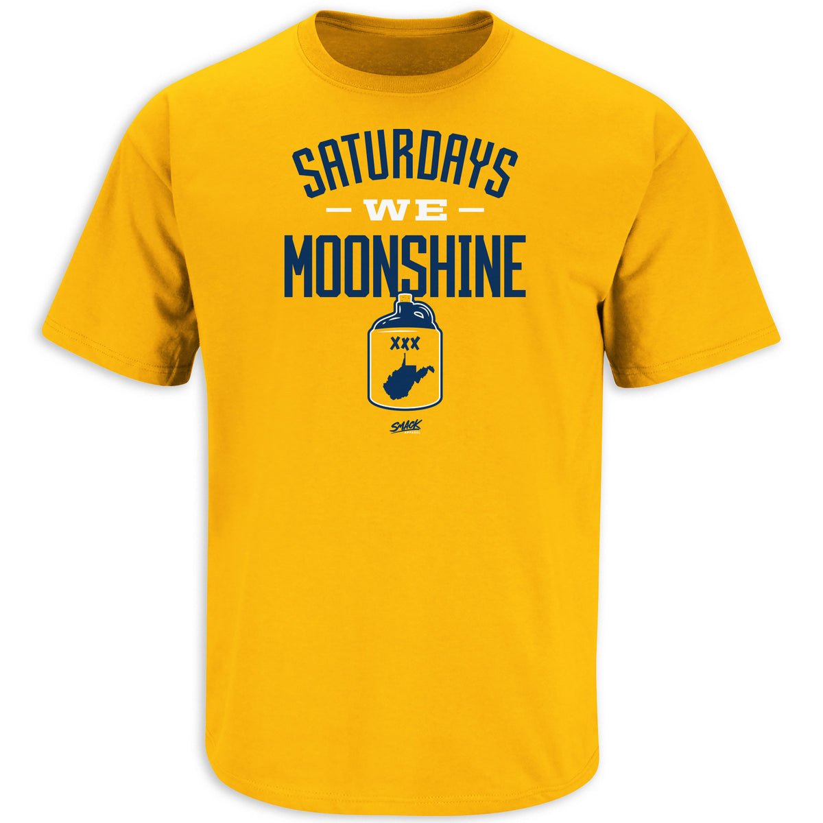 Saturdays We Moonshine T-Shirt for West Virginia College Fans – Smack ...