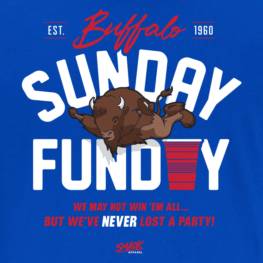 Never Lost a Party Sunday T-Shirt for Buffalo Football Fans (SM-5XL ...