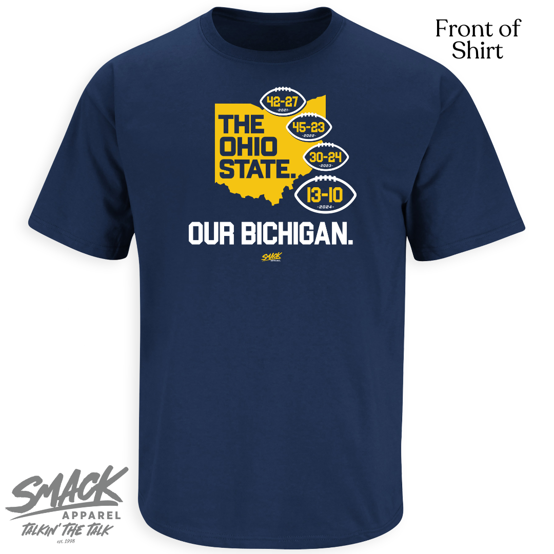 Bichigan 2024 (Anti-OSU) T-Shirt for Michigan College Fans (SM-5XL ...