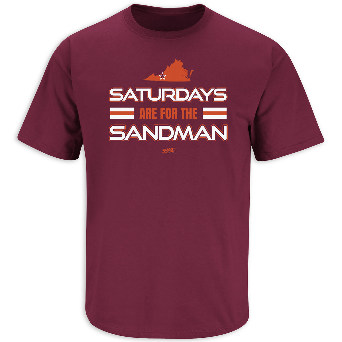 Saturdays are for the Sandman T-Shirt for Virginia Tech College Fans ...