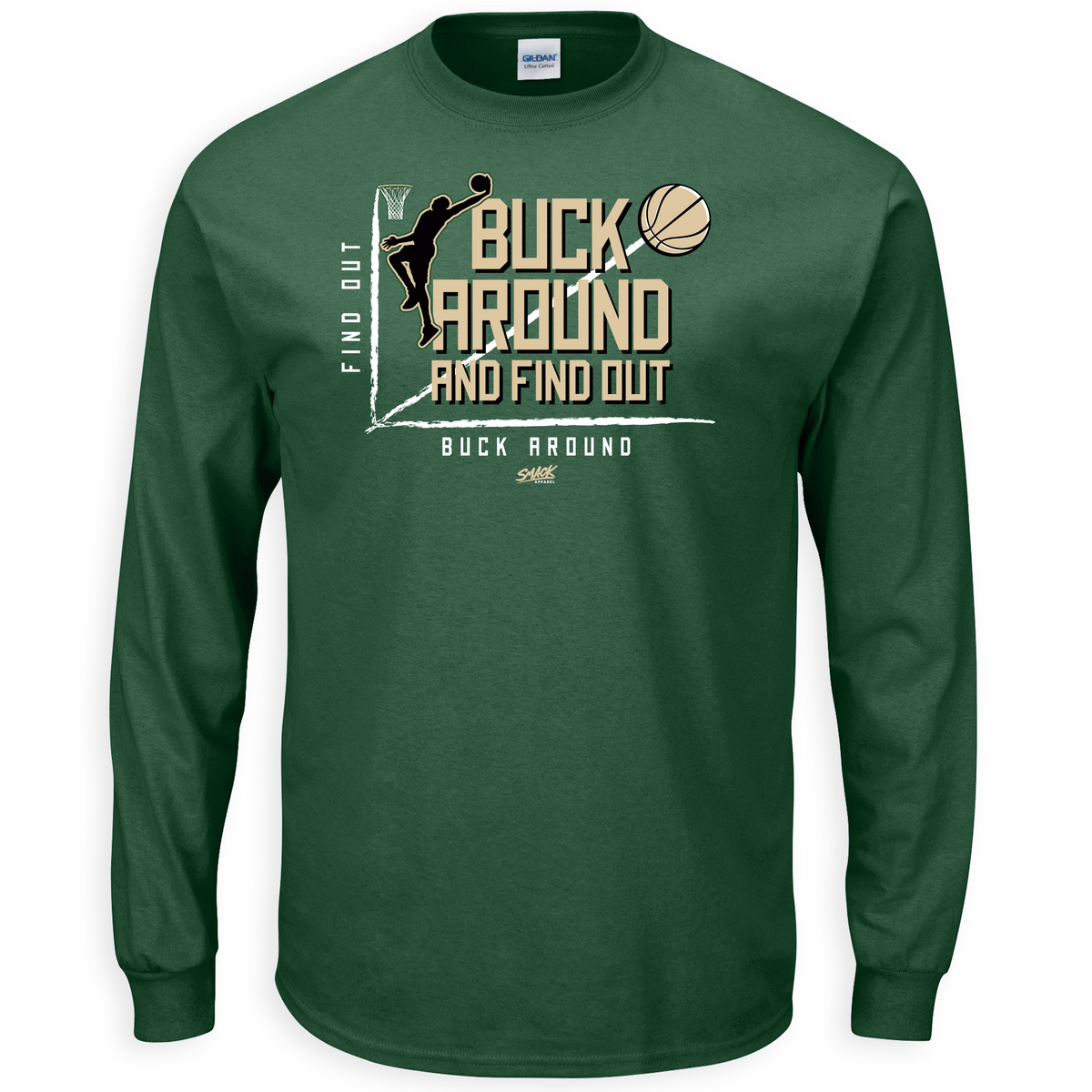 Buck Around and Find Out T-Shirt for Milwaukee Basketball Fans (SM-5XL ...