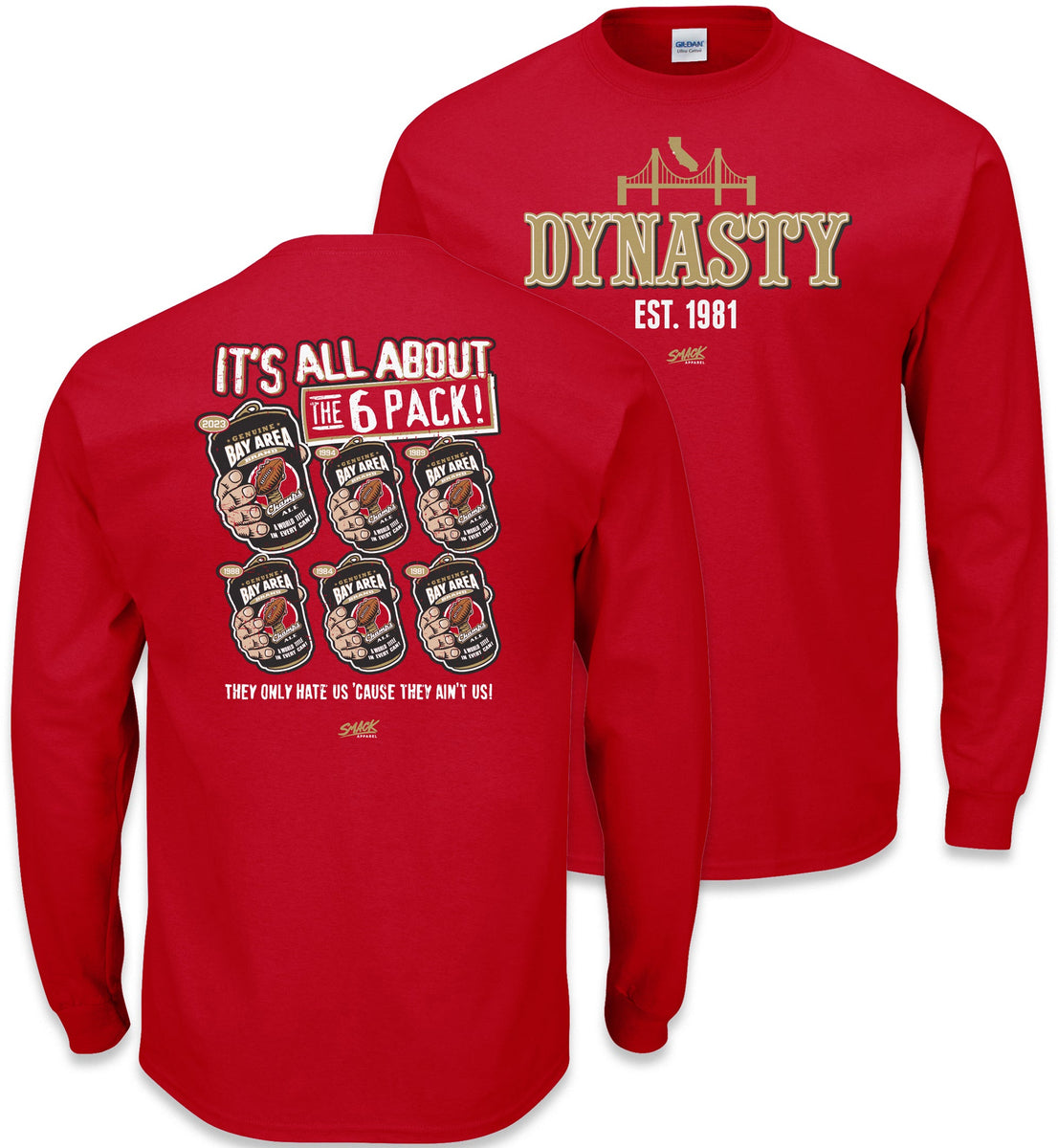 Dynasty EST. 1981 T-Shirt for San Francisco Football Fans (SM-5XL ...
