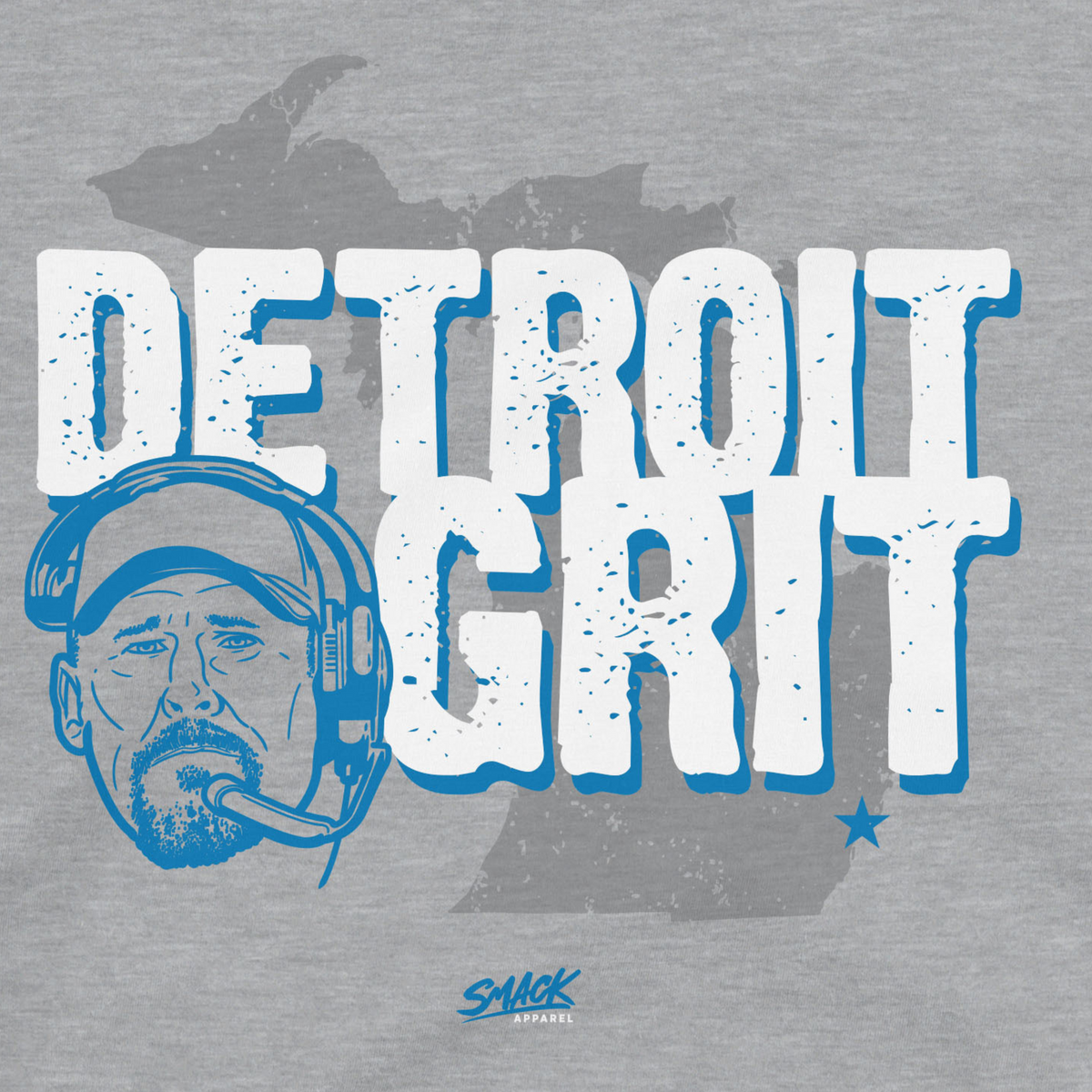 Detroit Grit T-Shirt for Detroit Football Fans – Smack Apparel