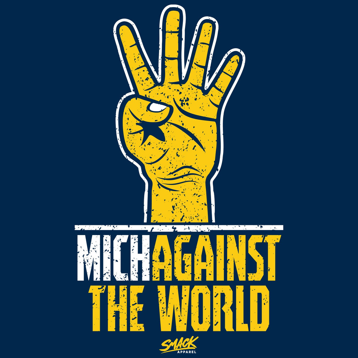 Michagainst the World (Michigan Against the World) T-Shirt for Michiga ...