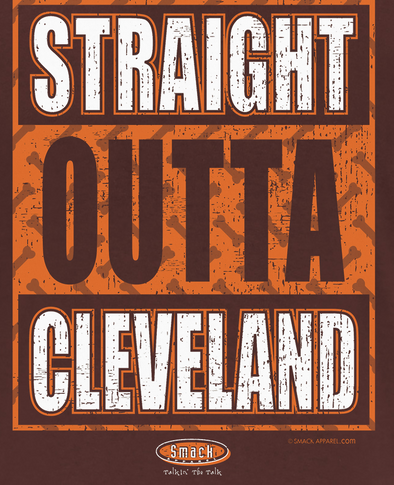 Straight Outta Cleveland Shirt | Cleveland Pro Football Apparel – Smack ...