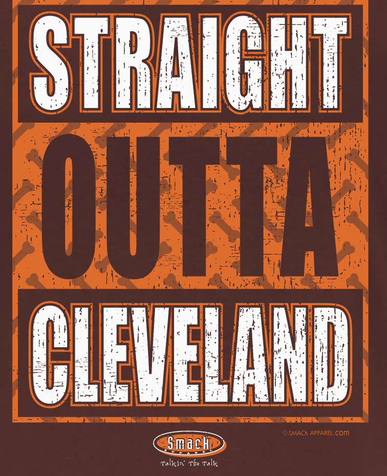 Straight Outta Cleveland Shirt | Cleveland Pro Football Apparel – Smack ...