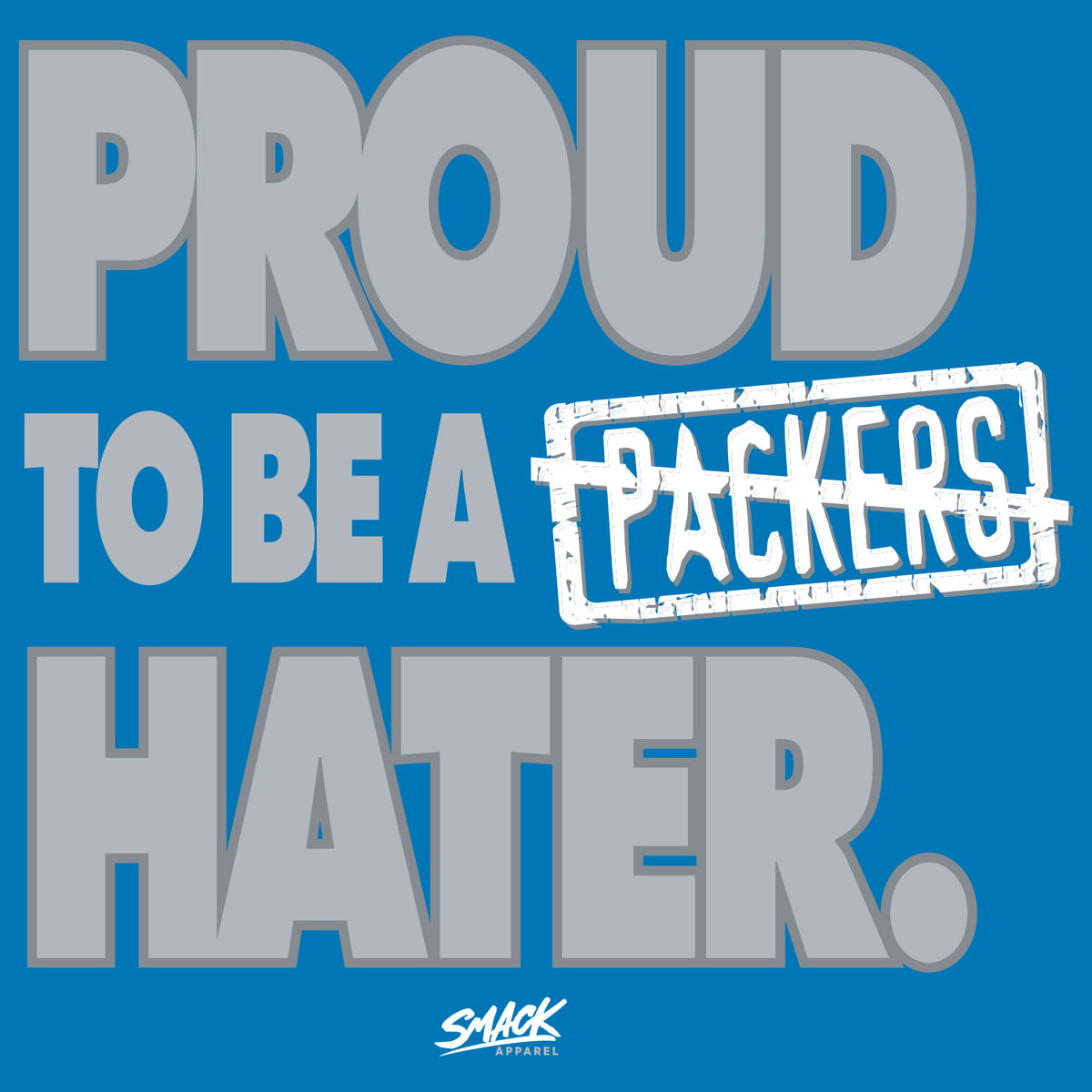 Proud To Be a Packers Hater T-Shirt for Detroit Football Fans (SM-5XL ...