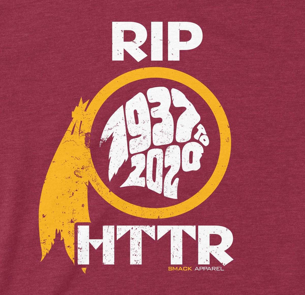 RIP HTTR Bella Heather Shirt | Washington Pro Football Apparel | Shop ...